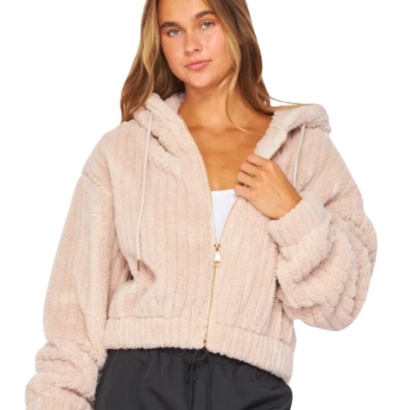 Jackets & Coats | Milk Tea Pink Sherpa Jacket | Poshmark